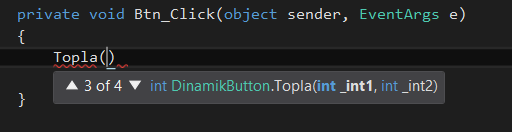 c# overload methods – Mustafa BÜKÜLMEZ
