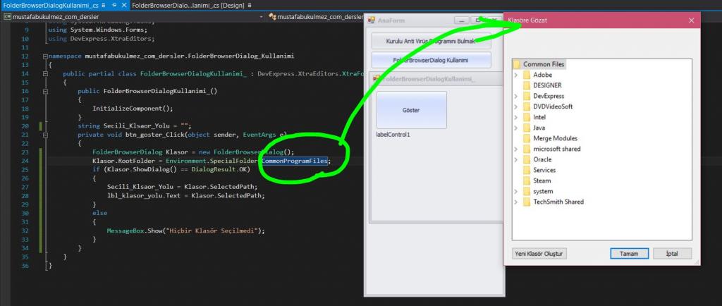 c# folderbrowserdialog1.rootfolder – Mustafa BÜKÜLMEZ c# folderbrowserdialog1.rootfolder – Mustafa BÜKÜLMEZ