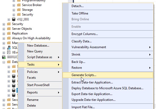 Sql Database Create Script Oluşturmak Mustafa BÜkÜlmez